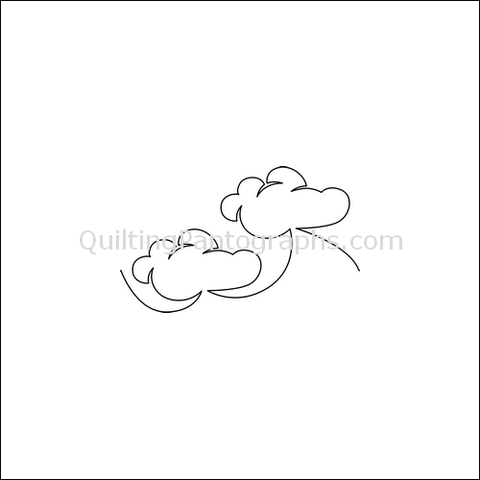 Fluffy Clouds - Quilting Pantograph Pattern — QuiltingPantographs.com