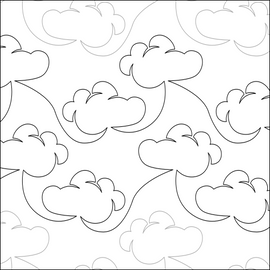 Fluffy Clouds - Quilting Pantograph Pattern — Quilting Pantographs