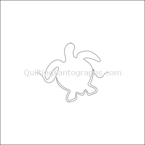 Swimming Turtles - Quilting Pantograph Pattern — QuiltingPantographs.com